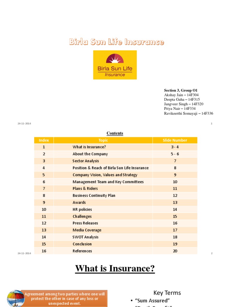 Birla Sun Life Insurance | PDF | Life Insurance | Insurance