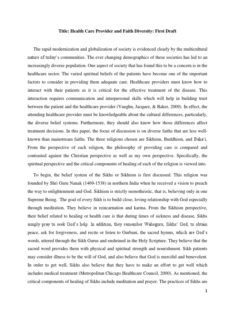 Faith Diversity | Download Free PDF | Prayer | Faith