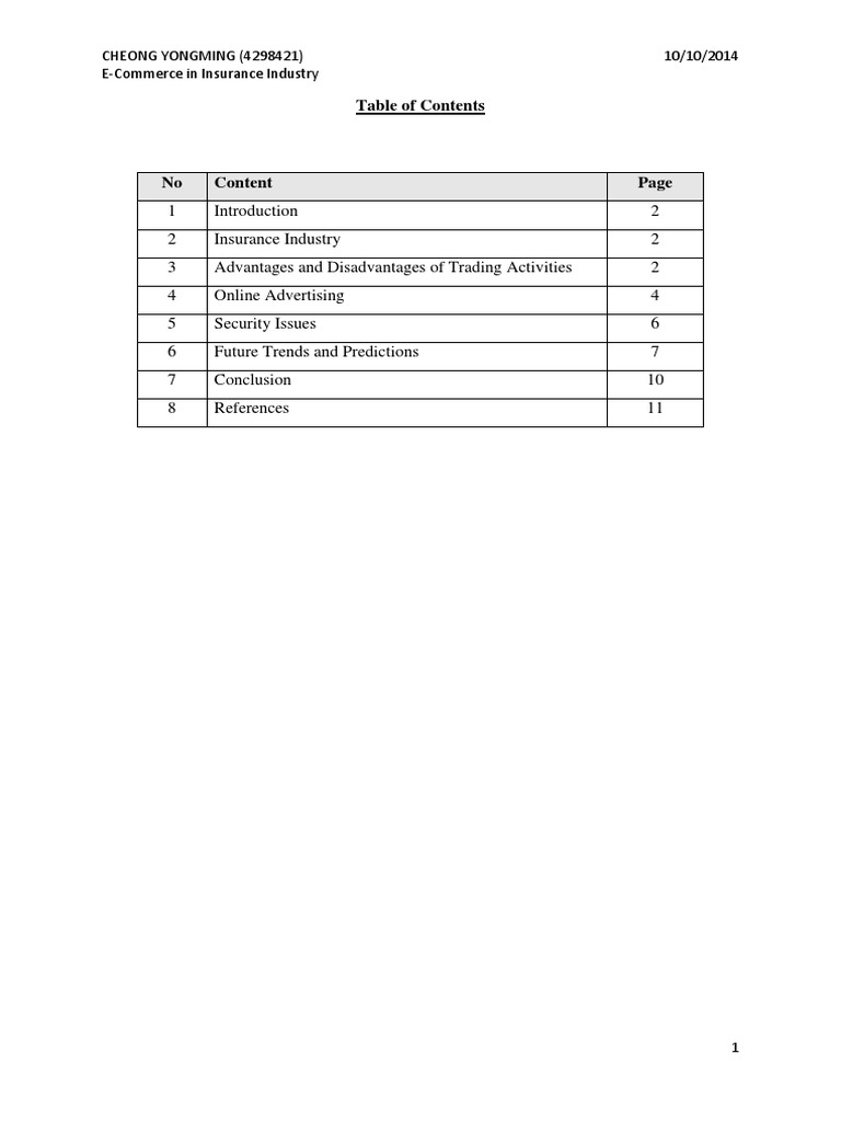 E-Commerce in Insurance Industry | PDF | Insurance | E Commerce