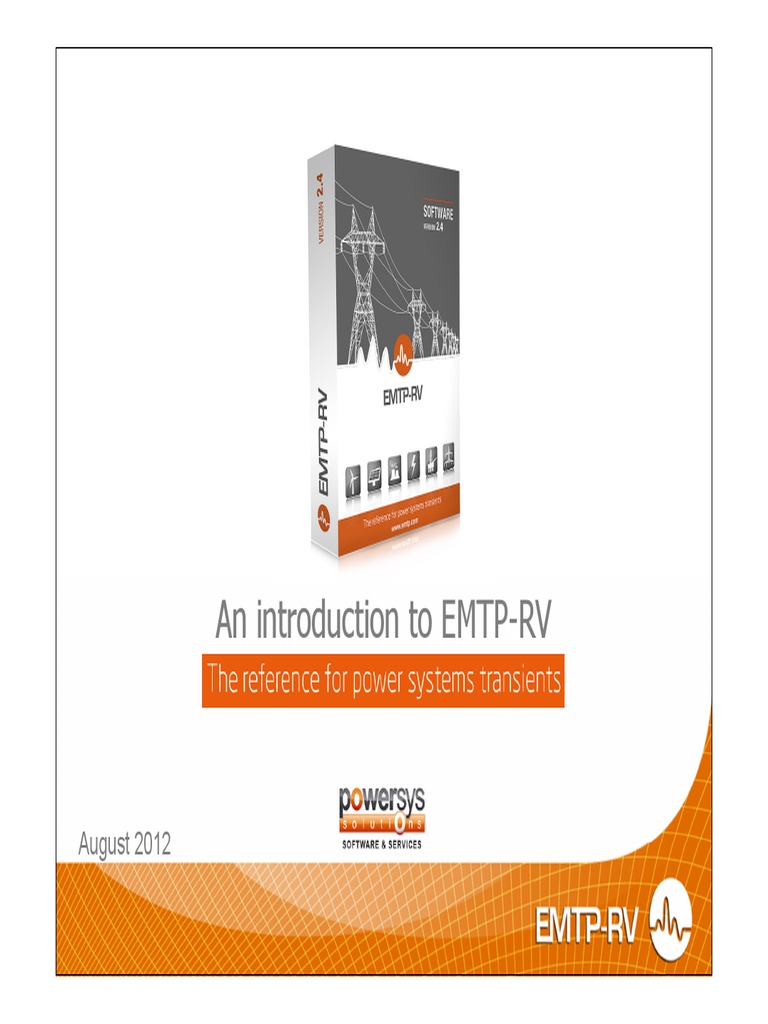 Emtp RV | PDF | Electric Power System | Graphical User Interfaces