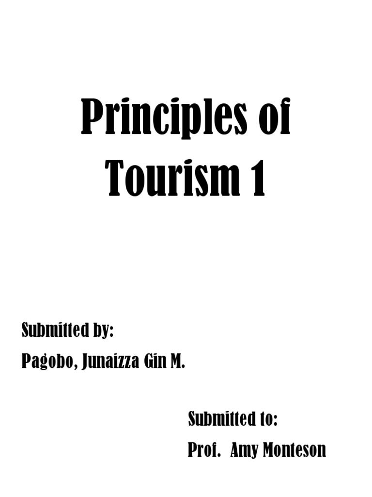 Principles of Tourism 1 | Download Free PDF | Jordan | Religion And Belief