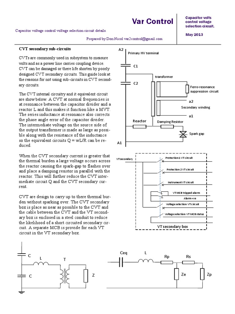 CVT Secondary Sub-Circuits (Var Control) | PDF | Series And Parallel ...