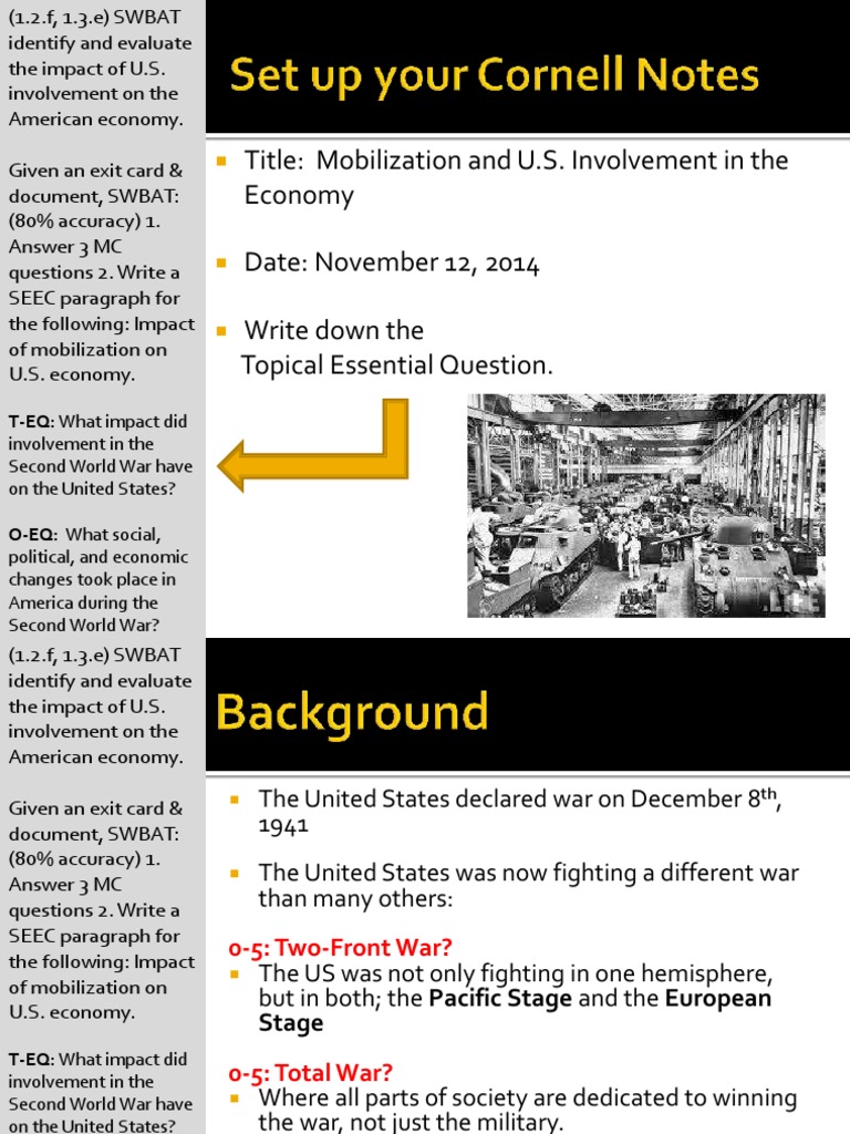 WEBNotes - Day 5 - 2014 - USMobilization | PDF | Conscription In The ...