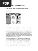 List Politically Correct Terms | Political Correctness | Disability