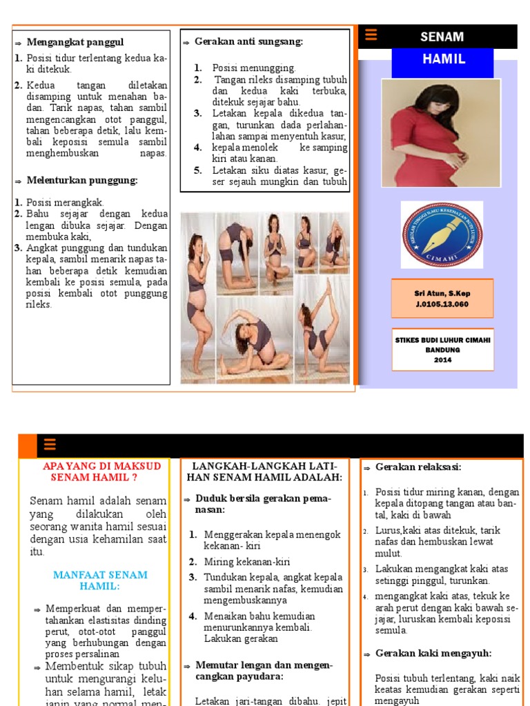 3.3 Leaflet Senam Hamil PDF | PDF