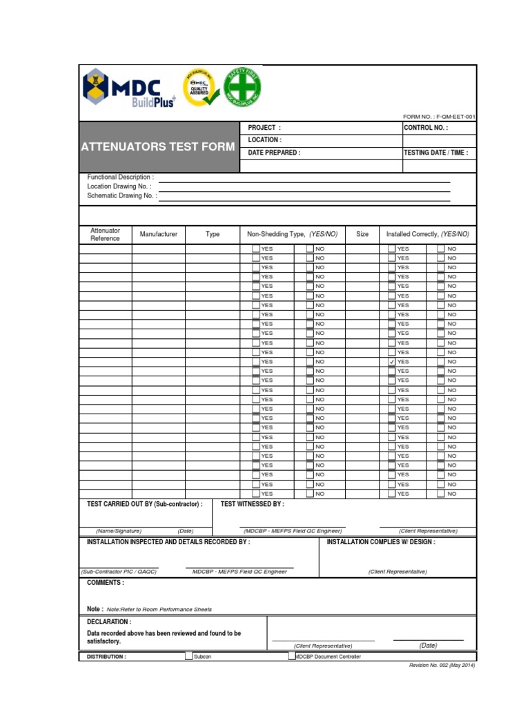 Electrical WIP Test Form | Transformer | Fuse (Electrical)