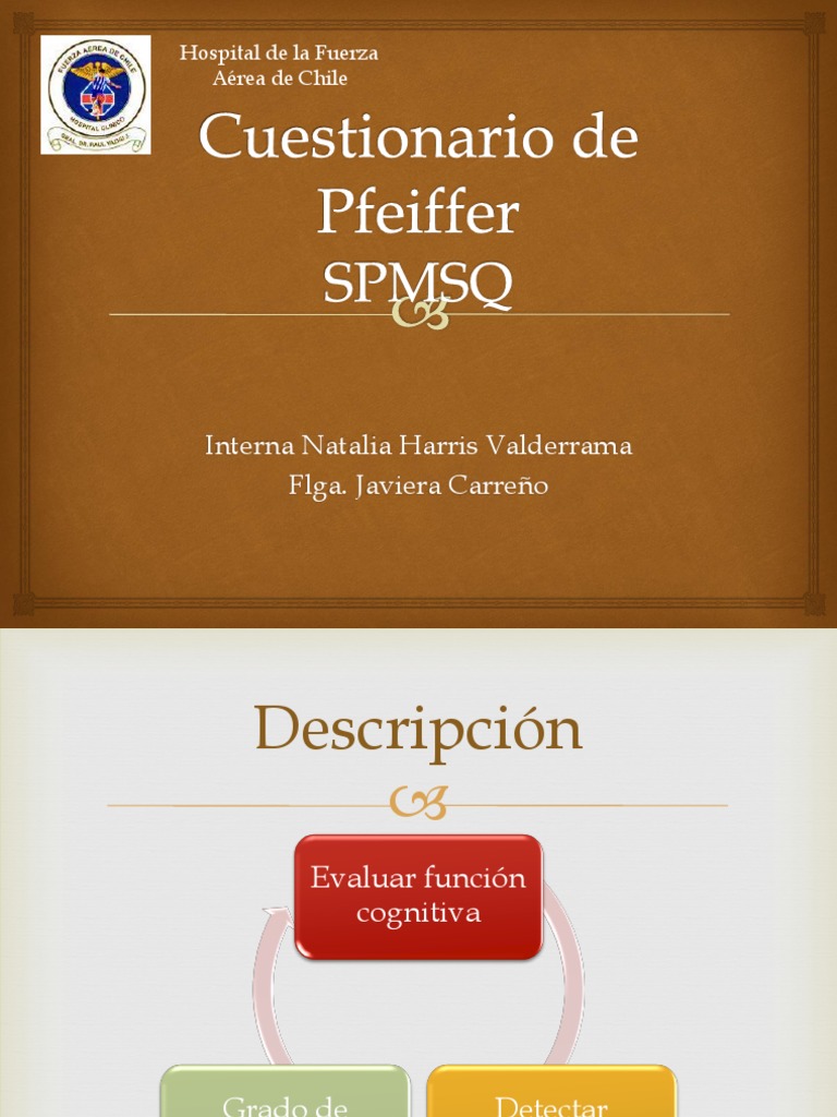 Cuestionario de Pfeiffer (SPMSQ)