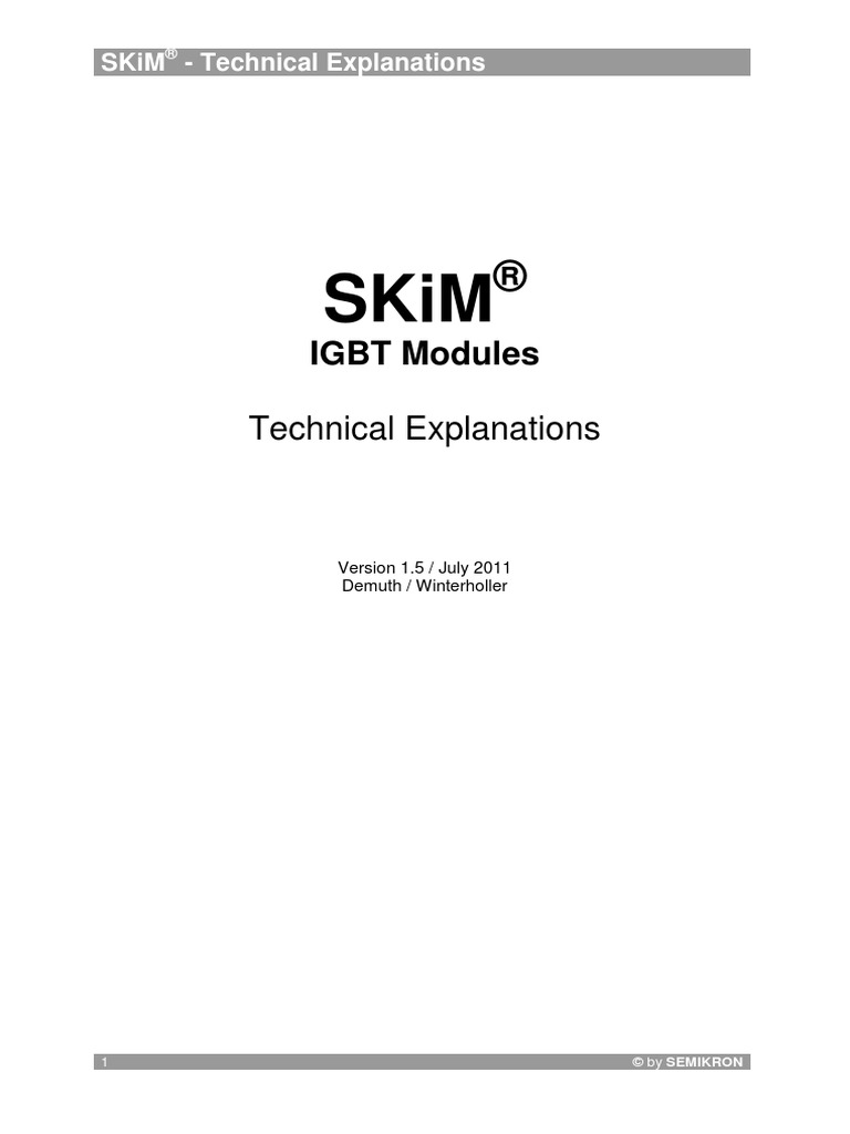SEMIKRON Technical-Explanation SKiM-IGBT-Modules en 2011-07 Rev1 5 ...
