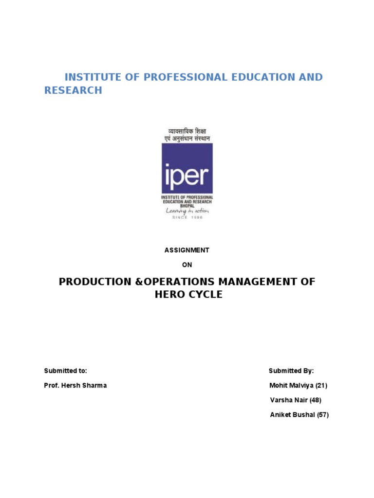 Analysis of Case HERO CYCLE | PDF | Inventory | Supply Chain Management