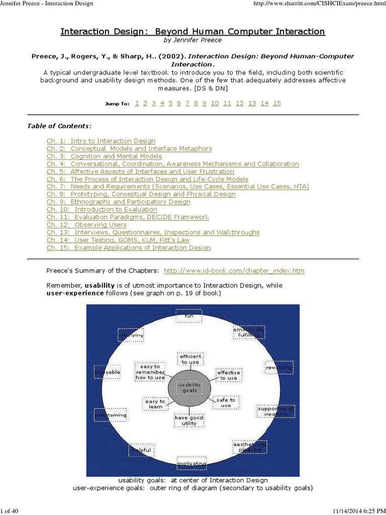 Jennifer Preece - Interaction Design PDF | PDF | Usability | Conceptual ...