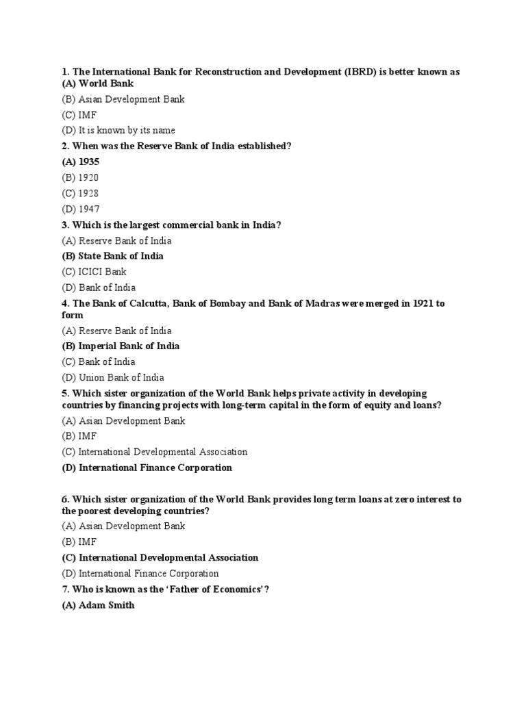 The International Bank For Reconstruction and Development (IBRD) Is | PDF