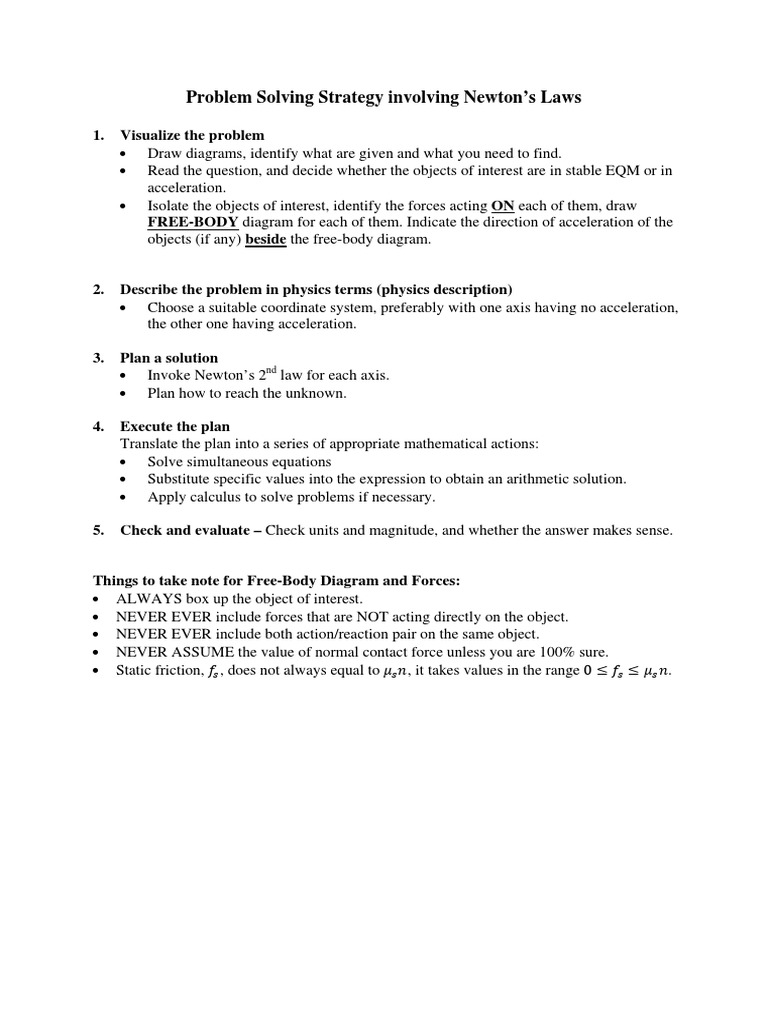 Physics Problem Solving 2 | PDF | Friction | Force