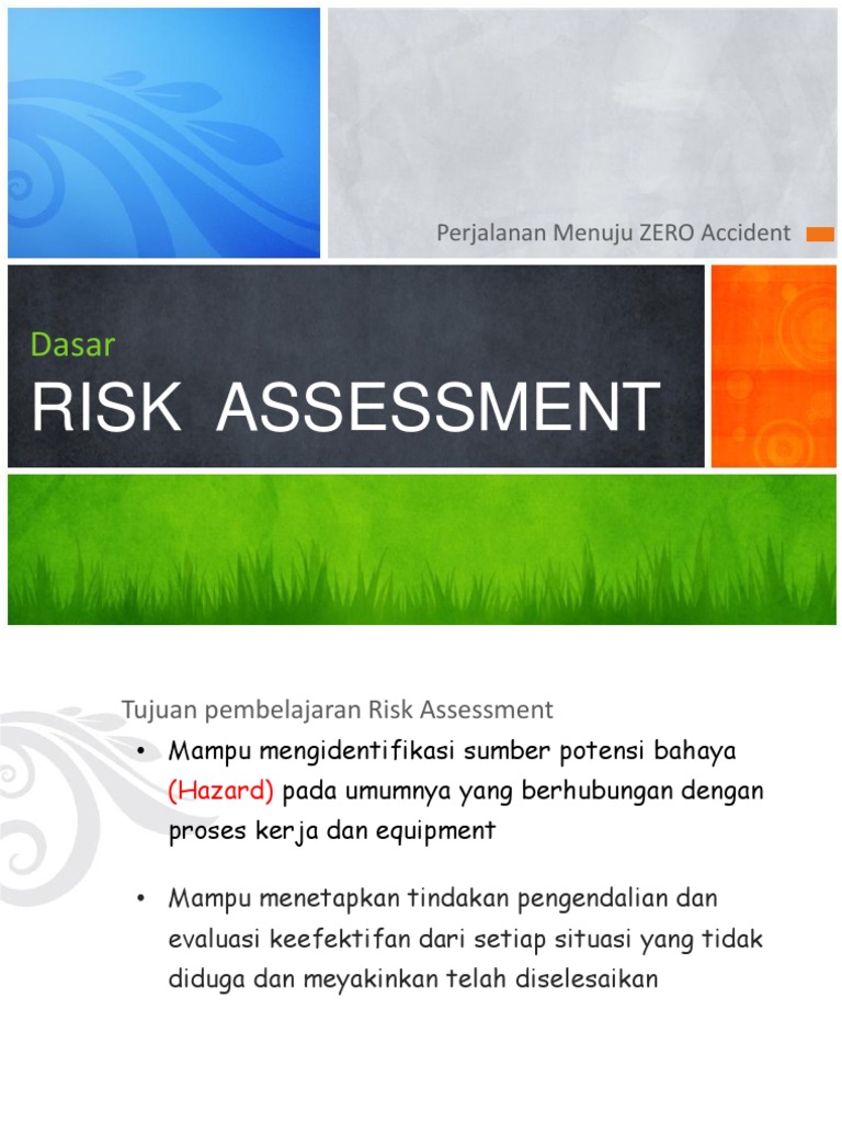 Dasar Risk Assessment | PDF | Sains & Matematika