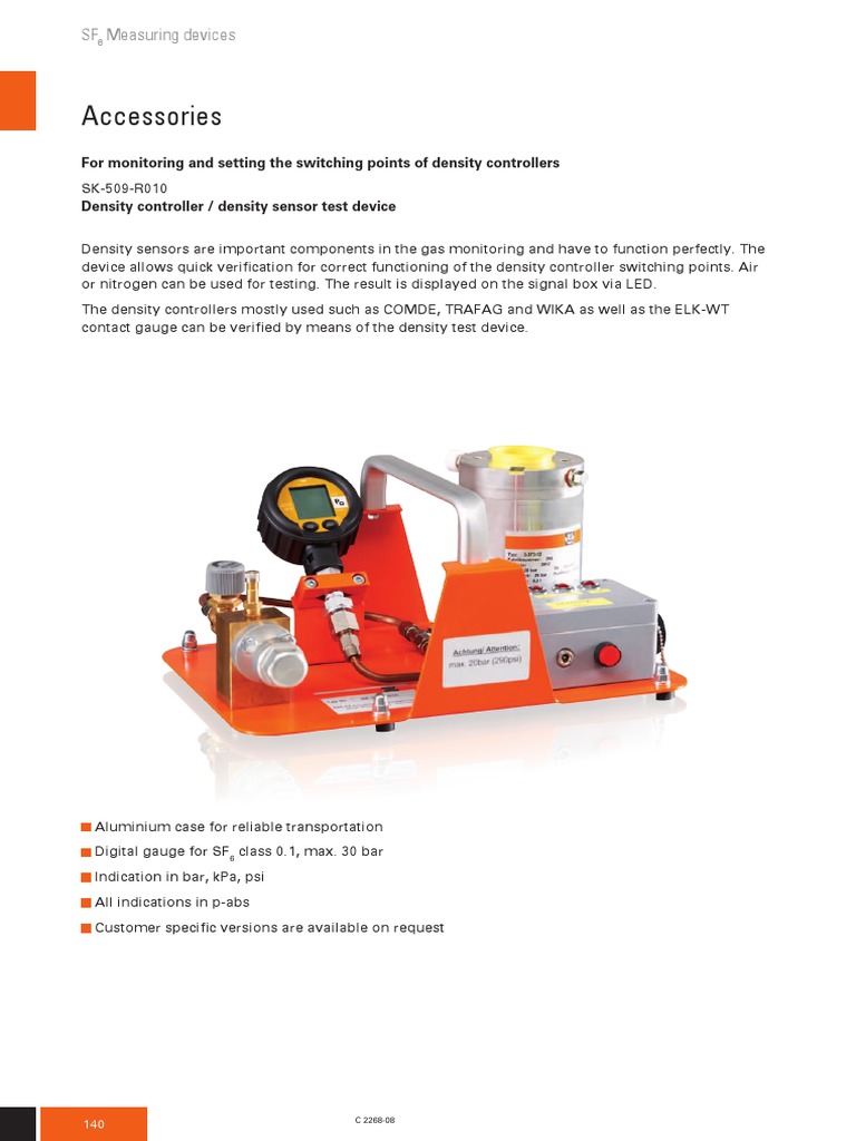 3-372-R008 Gas Density Sensor Test Kit | PDF | Home & Garden | Computers