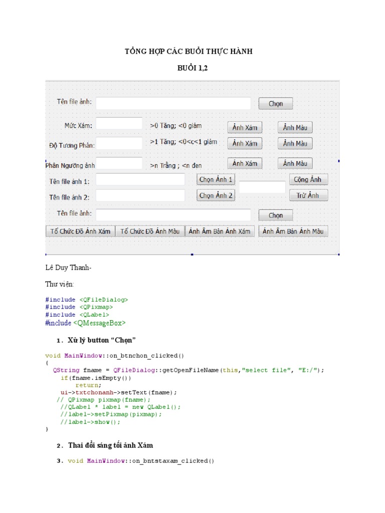 Code Thi Thuc Hanh Xu Ly Anh Qt Creator Pdf