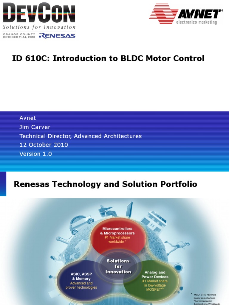 ID 610C Carver Intro To Motor Control | PDF | Electric Motor | Electronics