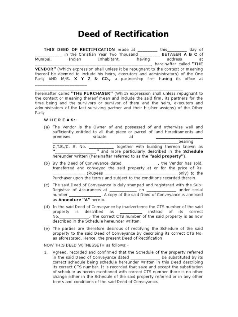 CH 91 | PDF | Conveyancing | Deed