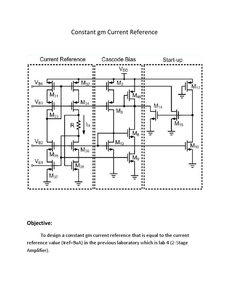 Constant GM Current Reference | PDF | Teaching Methods & Materials ...