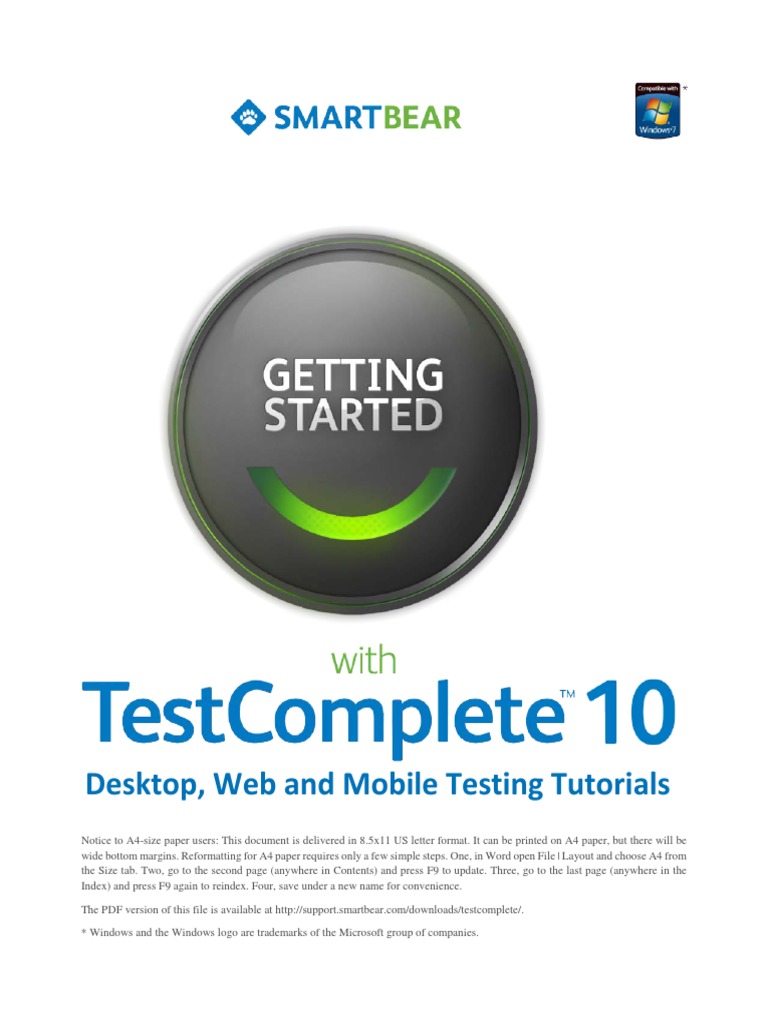 Getting Started With Testcomplete PDF | PDF | Scripting Language ...