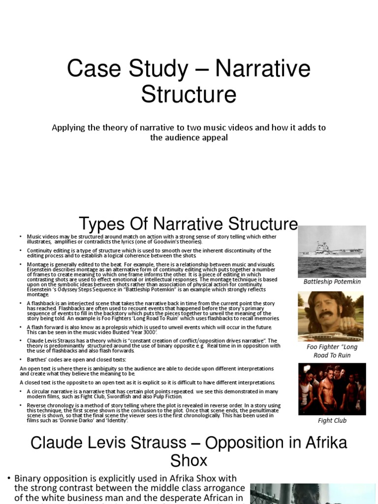 Case Study - Narrative Structure - Revised | PDF | Narrative