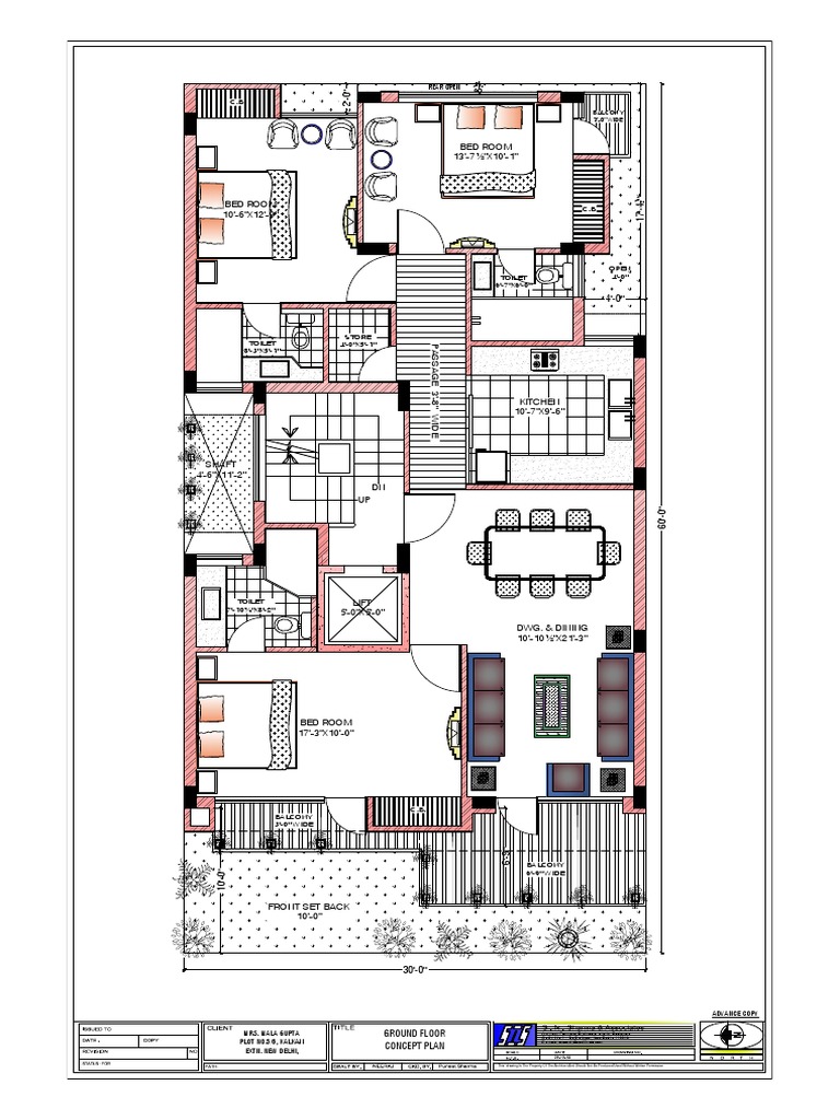 Ground Floor Concept Plan Drawing | PDF | Home & Garden