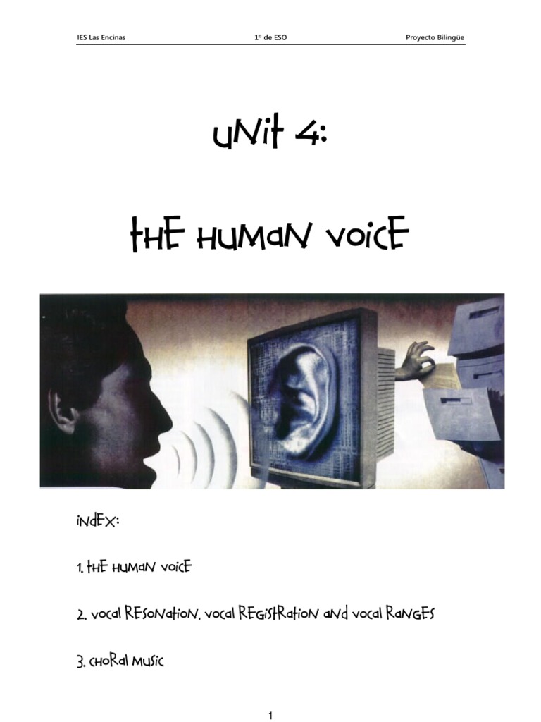 Understanding the Human Voice and Choirs | PDF | Singing | Human Voice