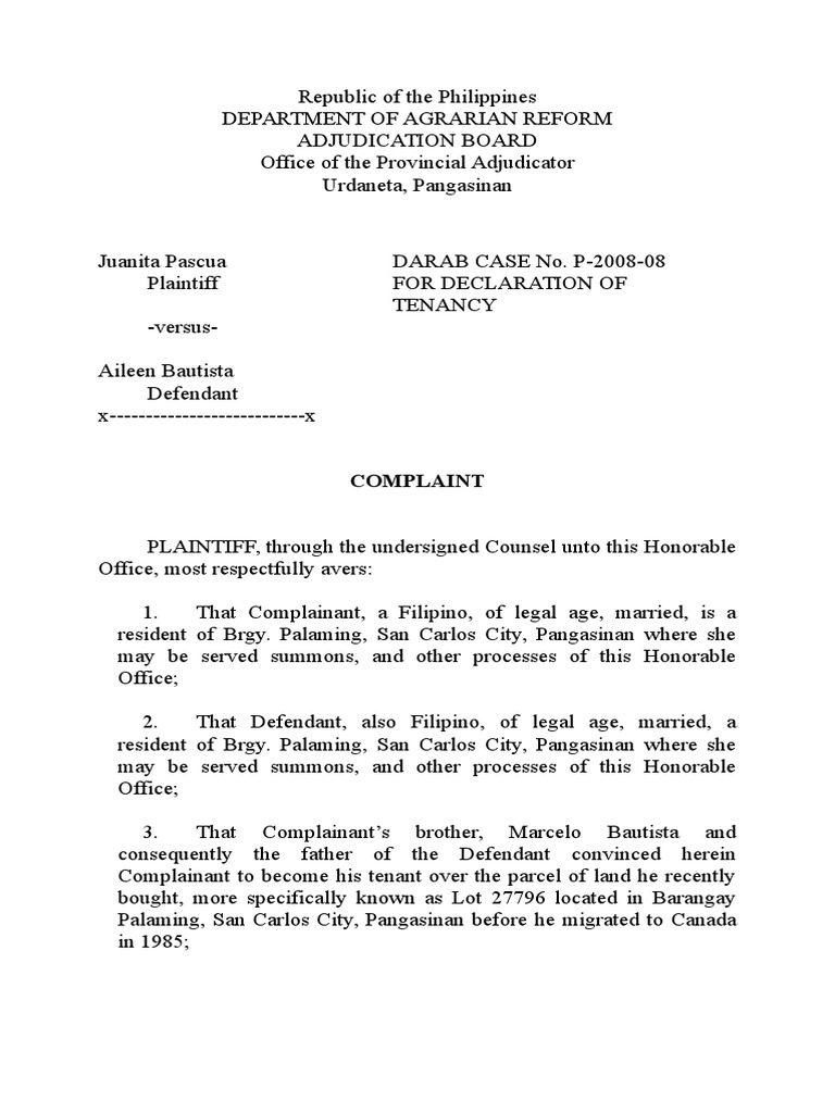 Darab Complaint Revised | PDF | Lawsuit | Government