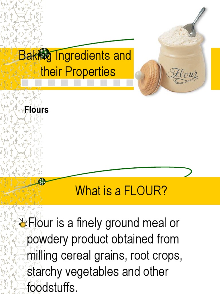 Types and Uses of Baking Flours | PDF | Flour | Breads