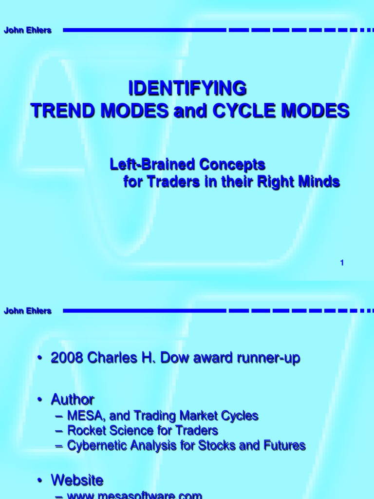 Trend Mode & Cycle Modes | PDF | Amplitude | Waves