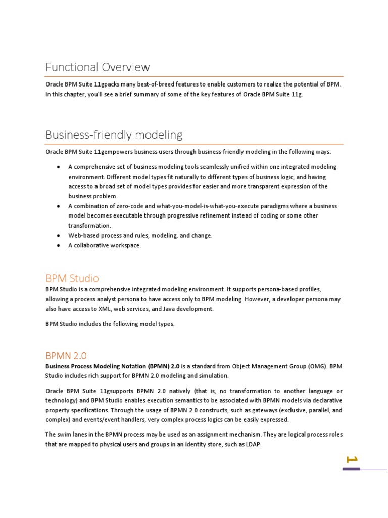 Functional Overview BPM | PDF | Business Process Management | Object ...
