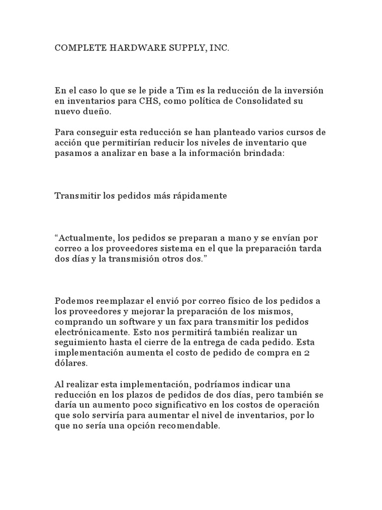 Complete Hardware Supply | PDF | Software | Transporte