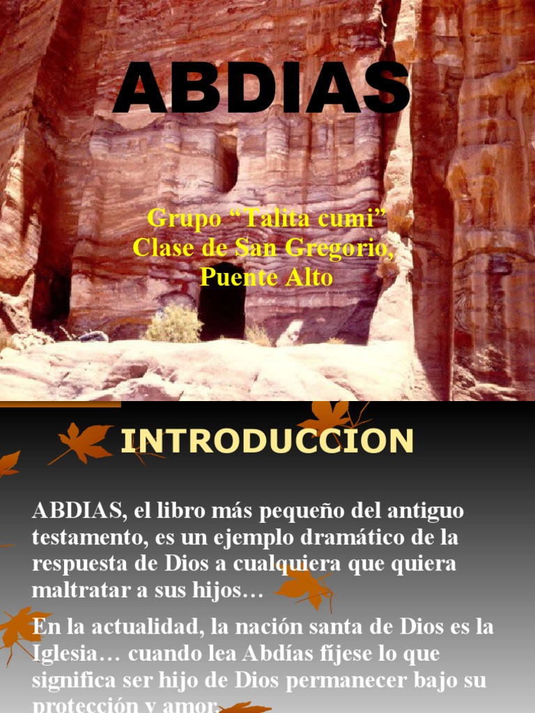 Abdías | PDF | Jacob | Contenido bíblico