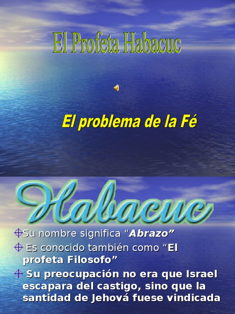 Significado y contexto de Habacuc | PDF | Textos Religiosos | Creencia ...