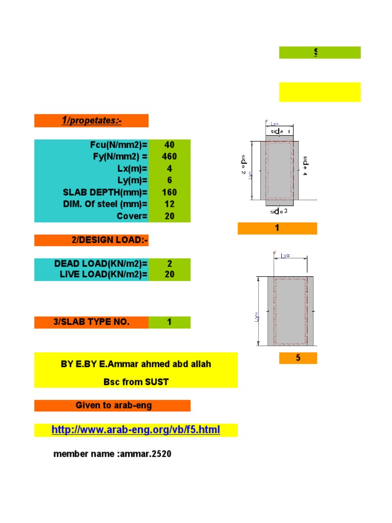 Solid Slab Design to BS 8110 | PDF | Structural Engineering