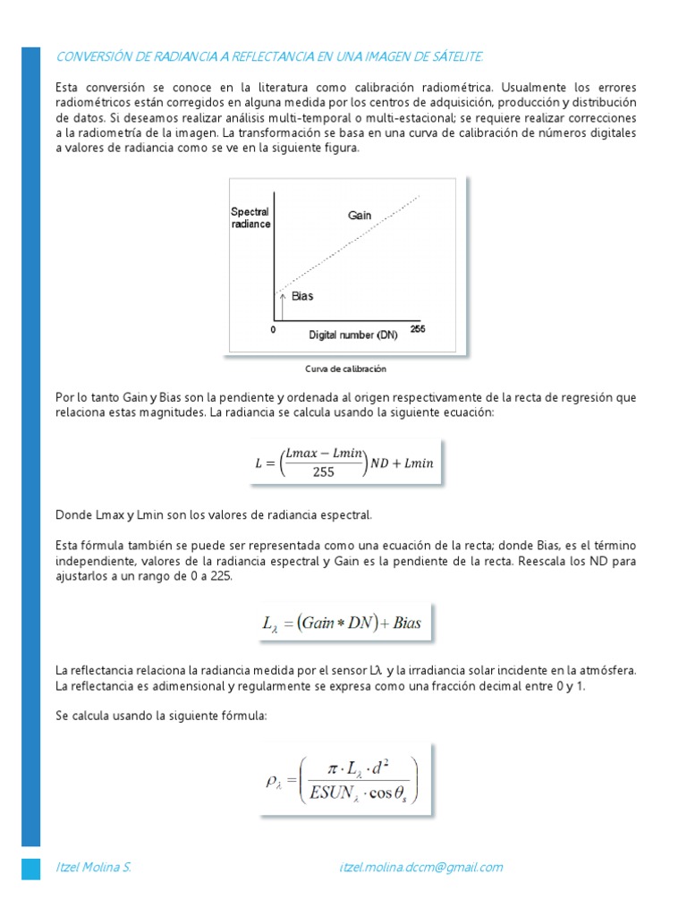 Corrección Radiométrica | PDF | Arc Gis | Sistema de información geográfica