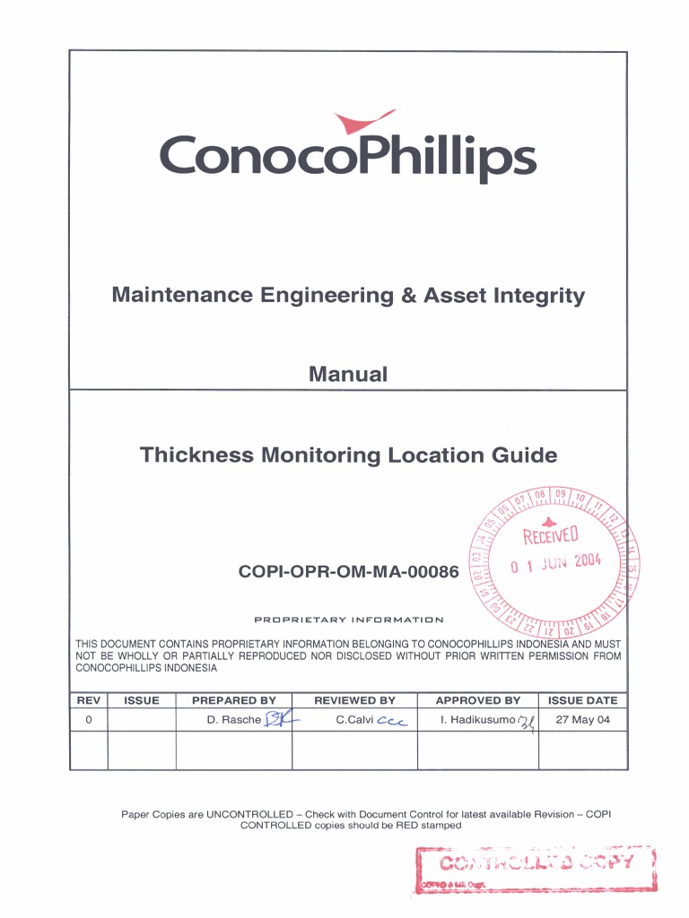 Thickness Monitoring Location Guide PDF | Download Free PDF ...