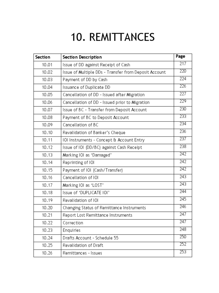 01.10 Remittances | PDF | Debits And Credits | Cheque