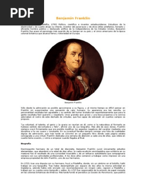 Descargar Libro Autobiografia De Benjamin Franklin Pdf - Leer un Libro