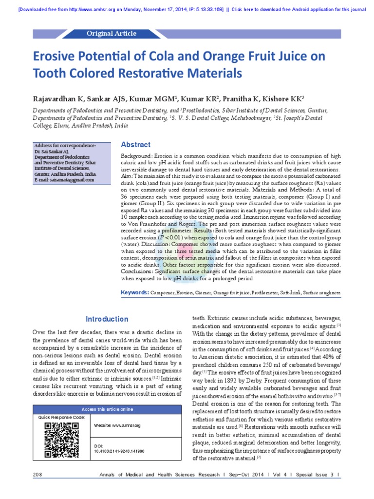 Errosive | PDF | Chemistry | Beverages