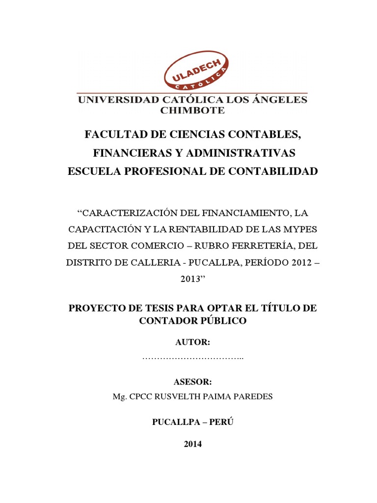 Modelo de Proyecto | PDF