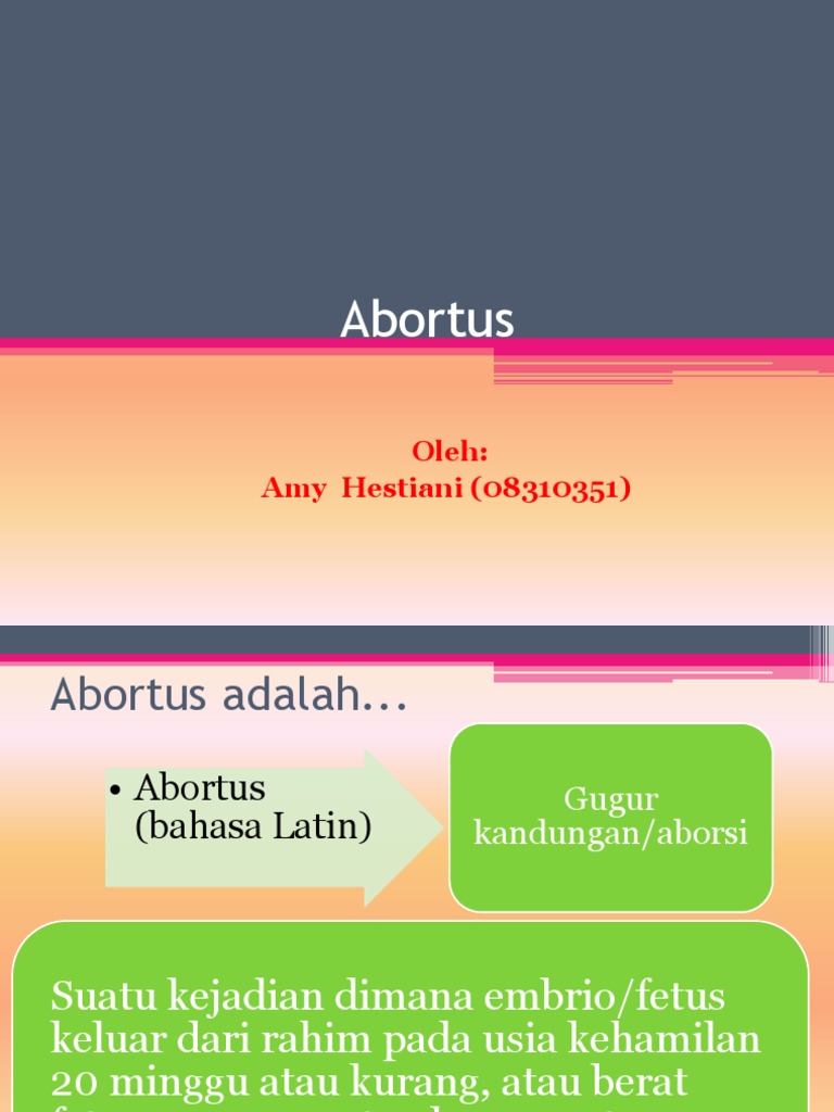 Slide Abortus | PDF