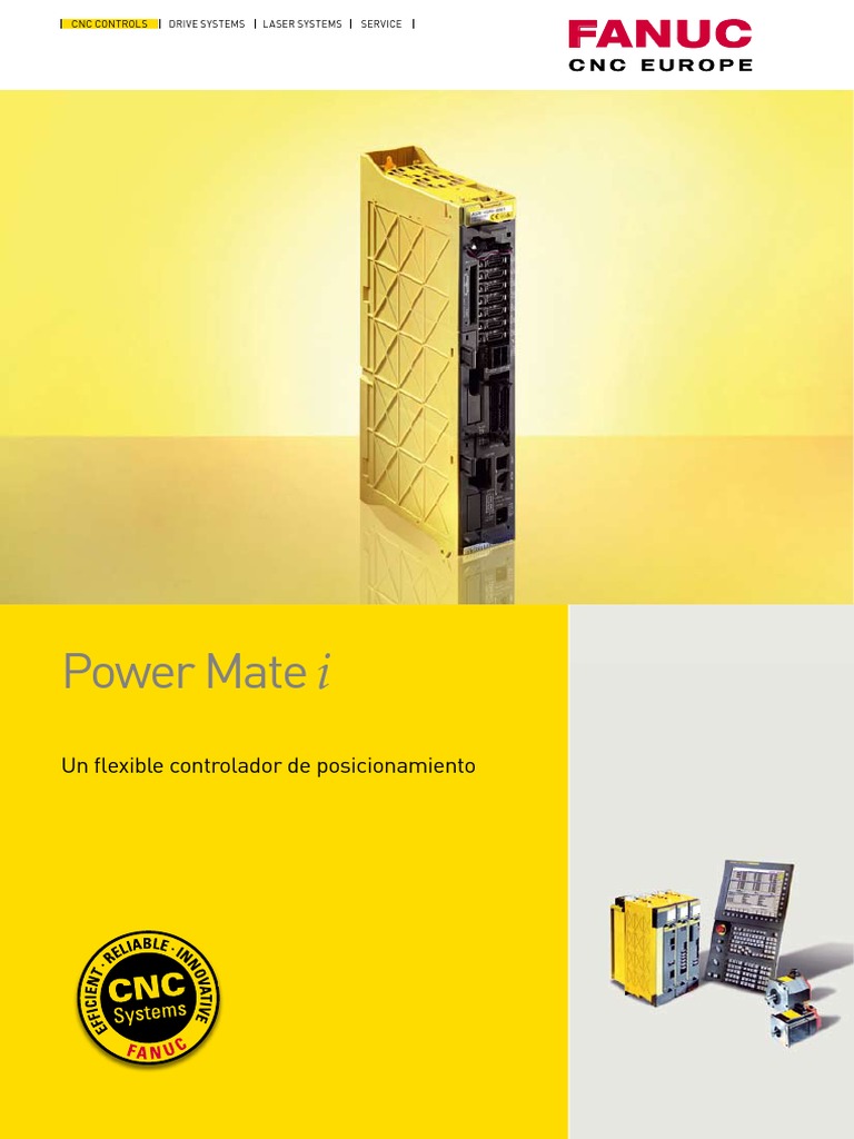 Power Mate I - Controlador Fanuc | PDF | Pantalla táctil | Eje