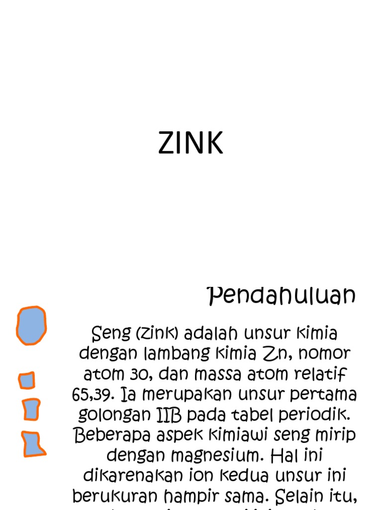 Kimia Anorganik Zink | PDF | Ilmu Sosial | Seni