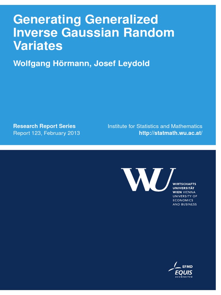 Generating Generalized Inverse Gaussian Random Variates Pdf Numerical Analysis Teaching