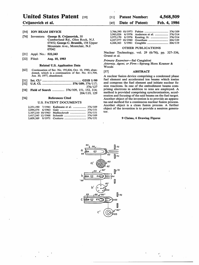United States Patent (191: Cvijanovich Et A1. (45) Date of Patent: Feb ...