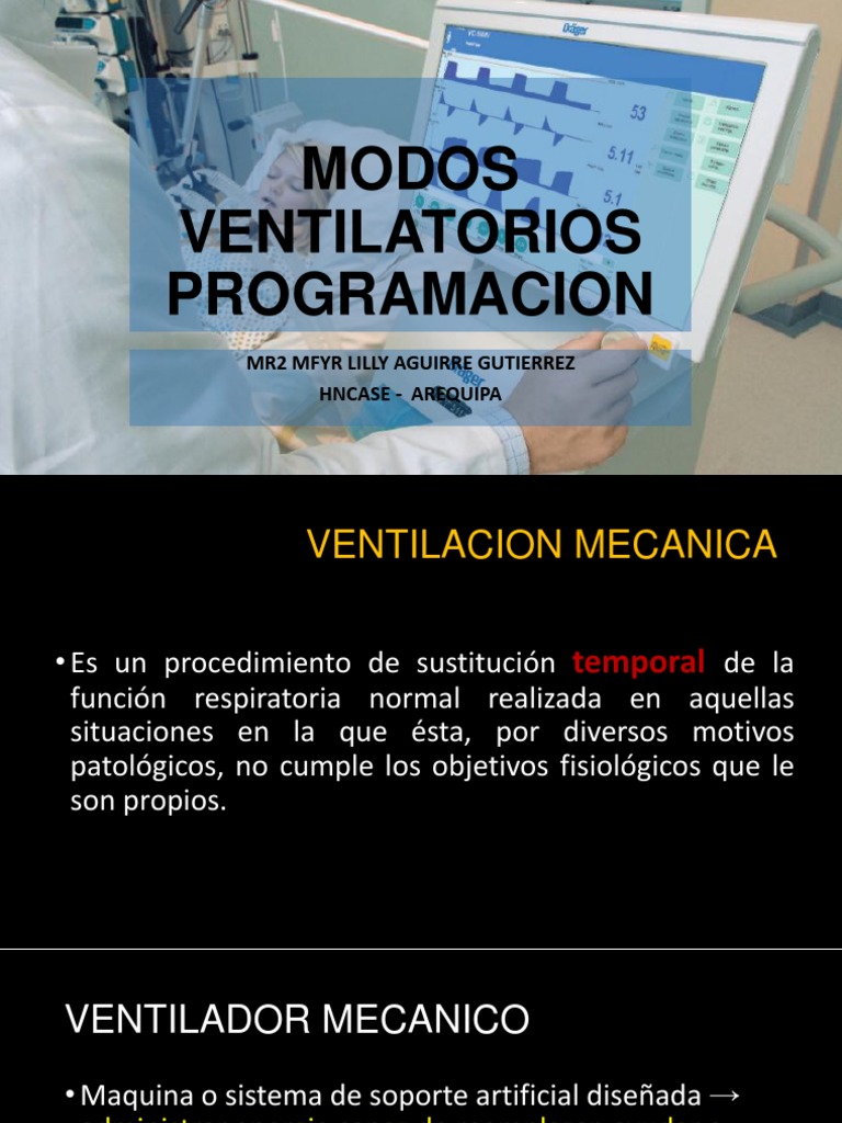 Modos Ventilatorios | PDF | Sistema respiratorio | Respiración