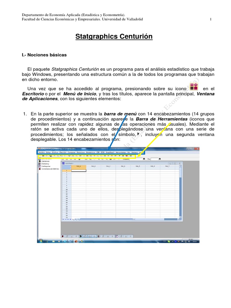 Manual Statgraphics Centurion | PDF