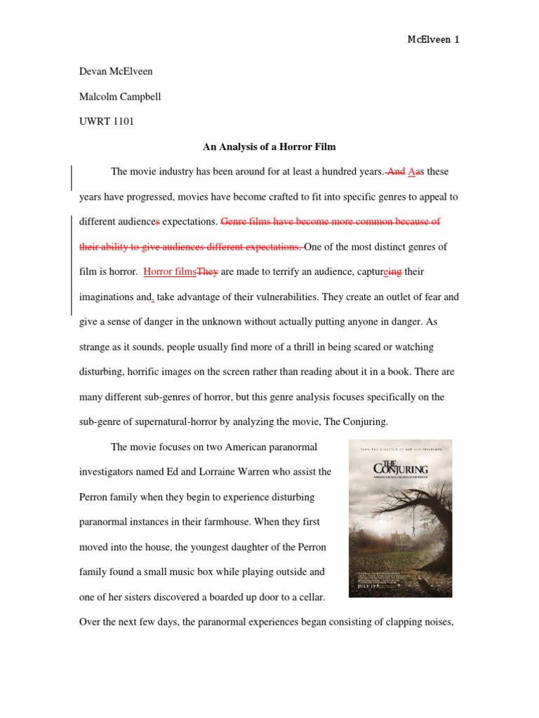 Horror Film Genre Analysis | PDF