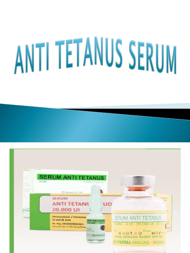 Dosis dan Penggunaan ATS Tetanus | PDF
