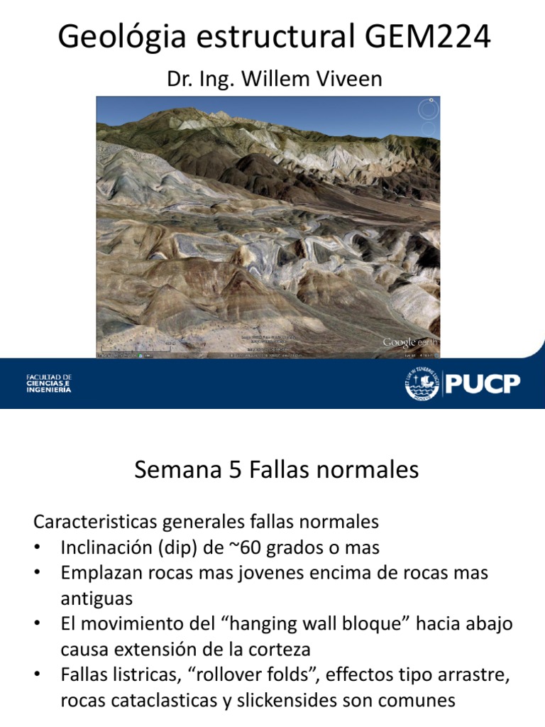 Semana 5 Fallas Normales | PDF | Falla (geología) | Geología estructural